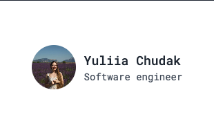 Yuliia Chudak | Software Engineer